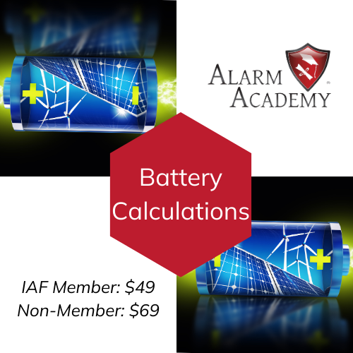Battery Calculations - Alarm Academy